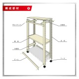 【送料無料】キタジマ 軽中量ラック(ケイチュウリョウ)シリーズ｜オフィスキャビネット・収納家具 スチールラック - Kagg.jp