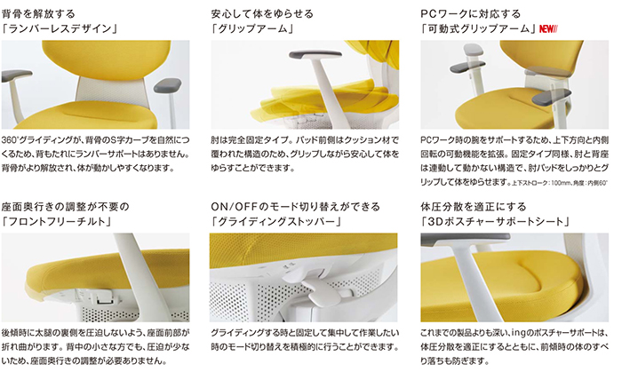 大人気！座面が360°自由に動くコクヨ ing（イング）チェア特集 - Kagg.jp